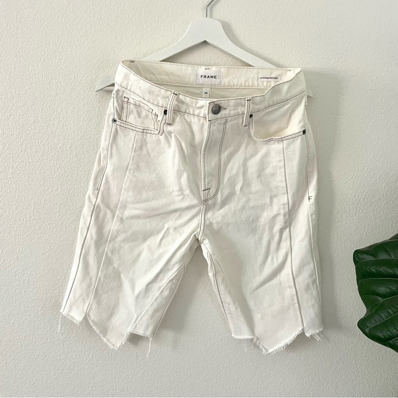 Frame Denim | Shorts | Frame Le Vintage Bermuda Jagged Edge High Rise ...